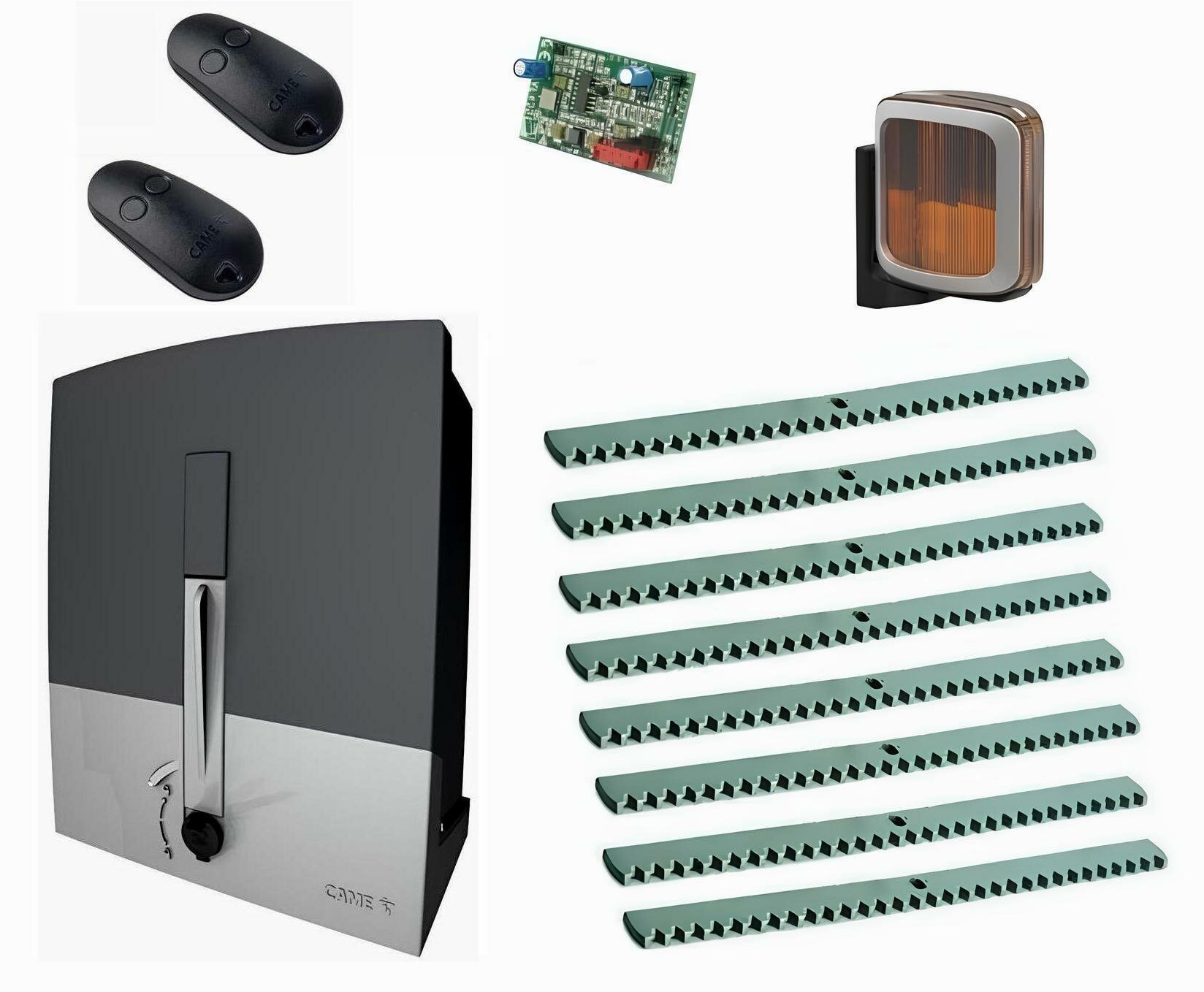 Автоматика для откатных ворот BXL04AGS KIT8-LA, комплект: привод, радиоприемник, 2 пульта, лампа, 8 реек