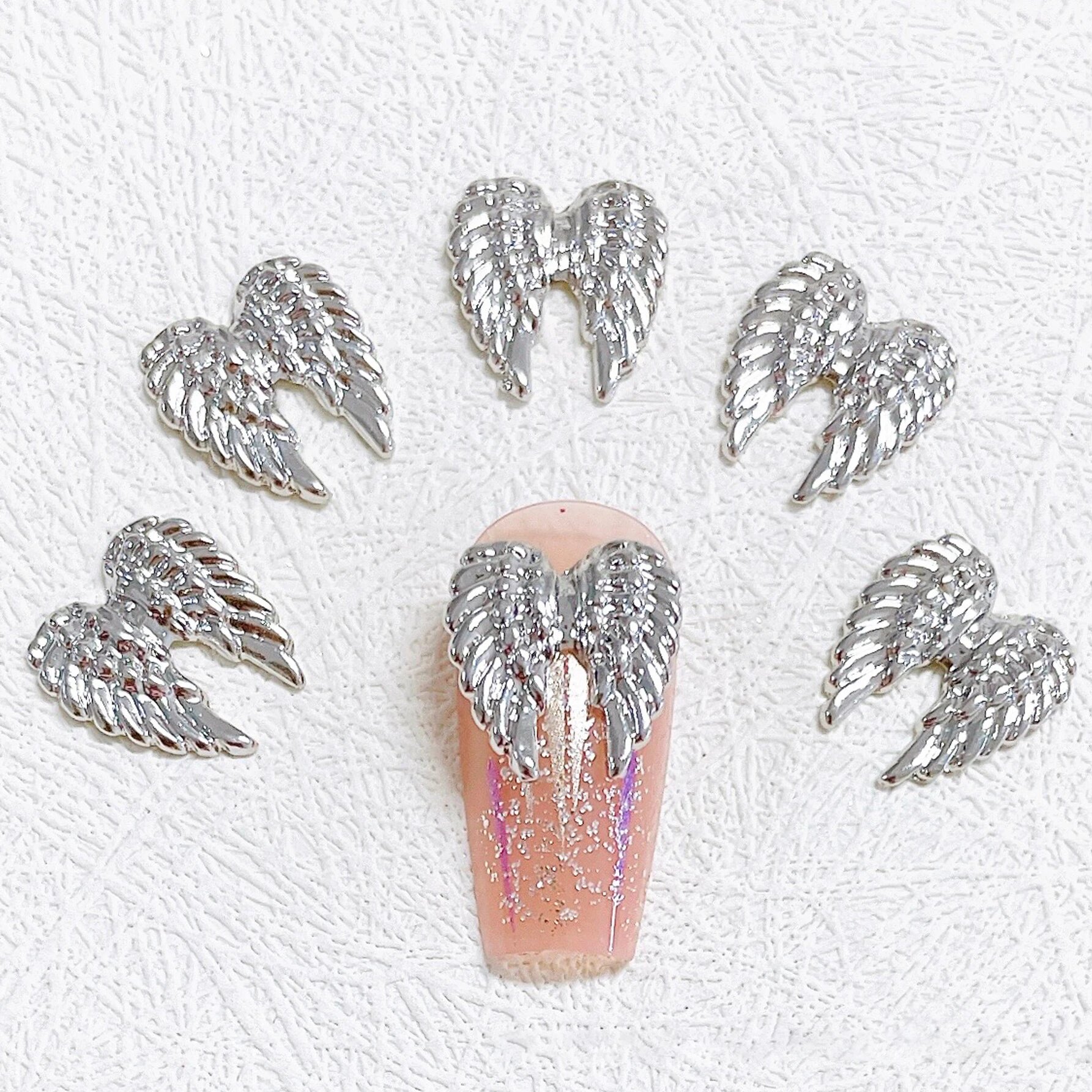 Подвески для ногтей «ангельские крылья» OAKRGB, 10/20 шт.