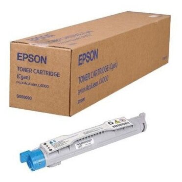 Оригинальный тонер-картридж Epson (C13S050090) для AcuLaser C4000 Cyan (голубой), 6000 страниц