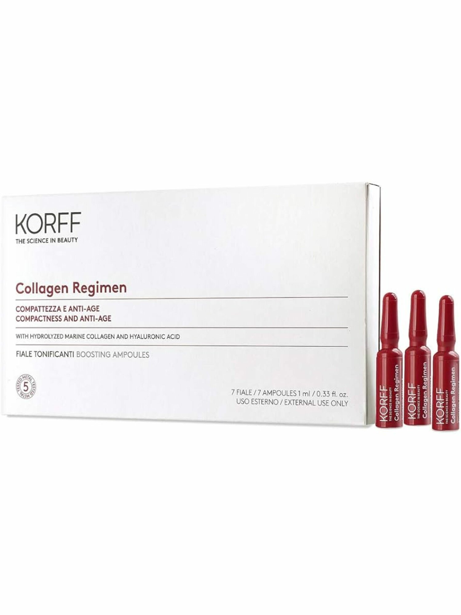 KORFF Омолаживающие ампулы для лица Collagen Age Filler (7 шт x 1 мл)