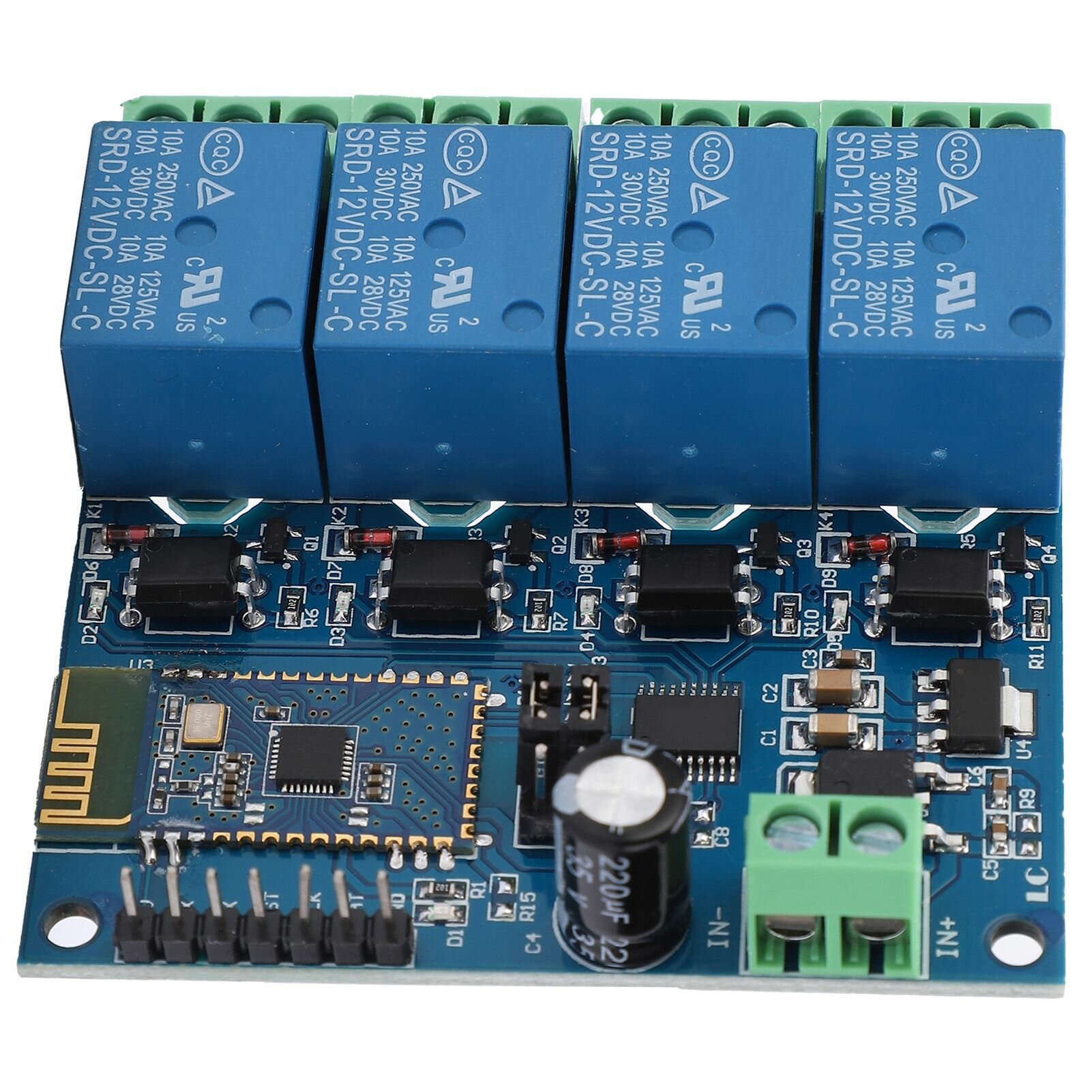 12 В 4-канальное реле Bluetooth Смарт-модуль для мобильного телефона Пульт дистанционного управления для Android