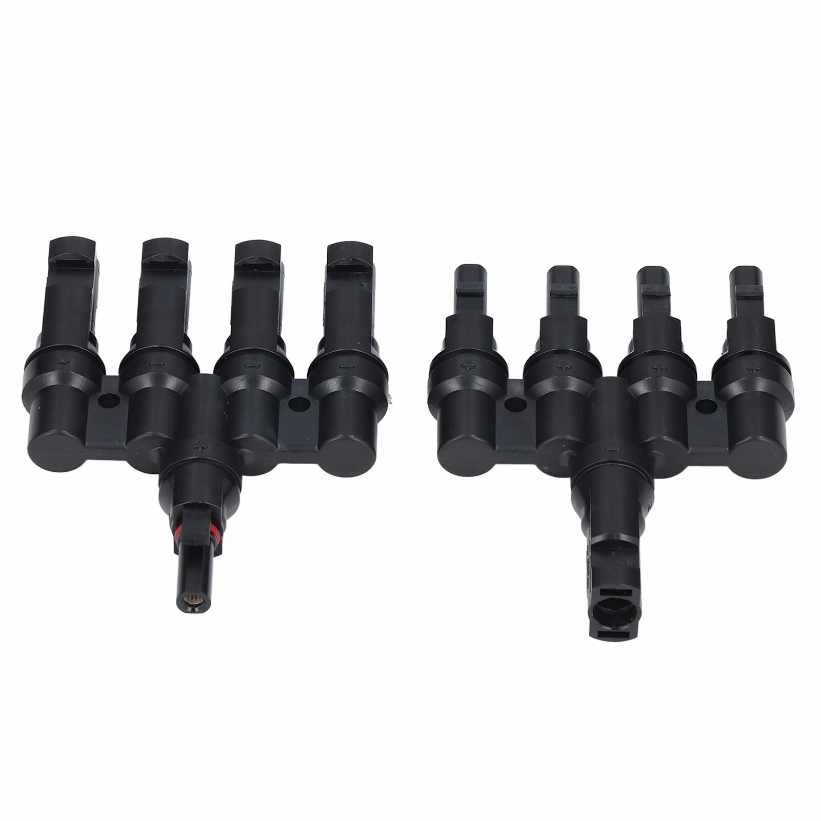 Парные фотоэлектрические разъемы с ответвлением от 4 до 1 T, переходник-разветвитель кабеля папа-мама , 50 А, латунь