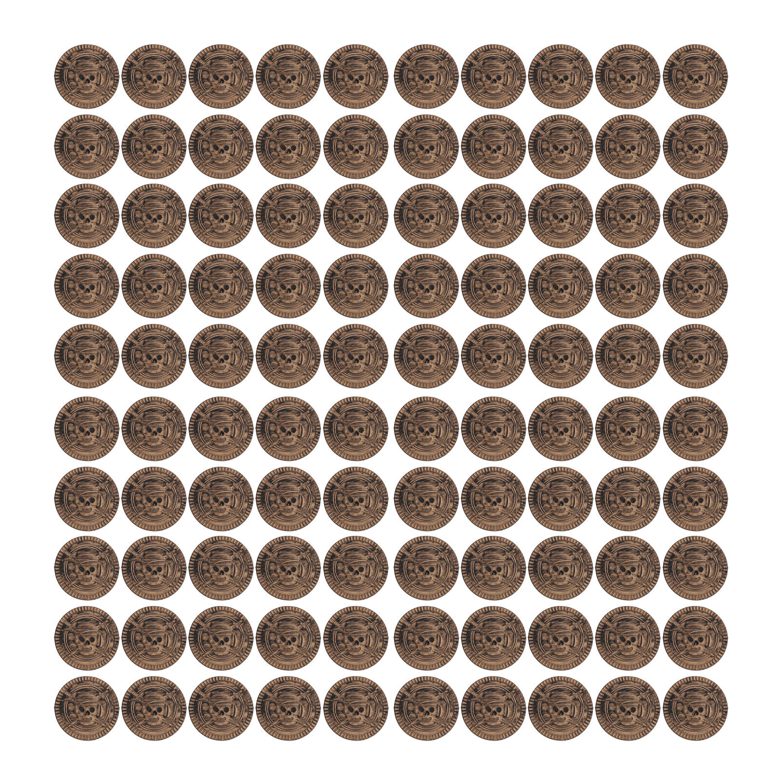 100 шт, набор монет с сокровищами, высокая имитация, подробная пластиковая игрушка, реквизит, монеты для настольных игр, украшения для вечеринок, антикварные бронзовые пиратские монеты