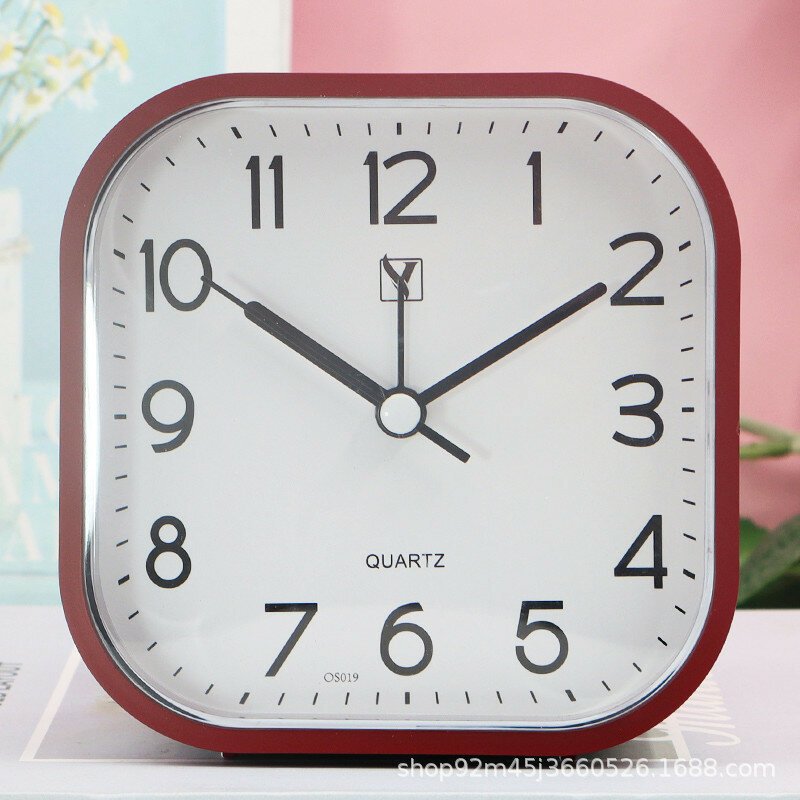 Будильник ретро металлический 5inch настольный бесшумный прикроватный модный настольный часы для гостиной спальни европейские простые настольные часы