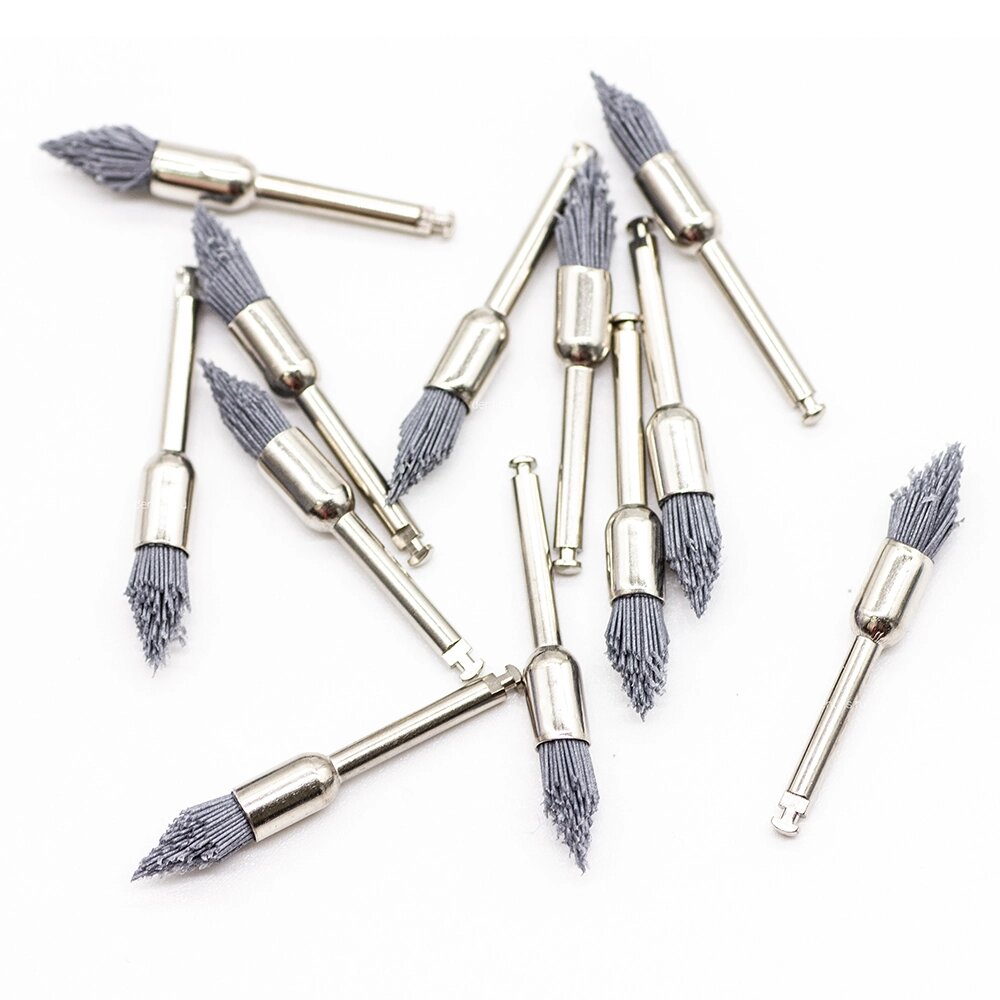 Полировочная щетка, с карбидом кремния, конус, 5 шт/Бор стоматологический