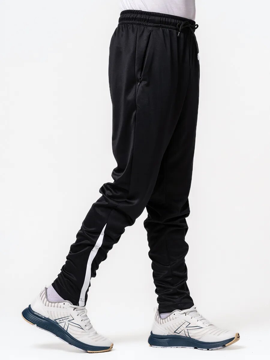 Брюки спортивные Kelme, размер 150-3XS, черный, белый — фото 1