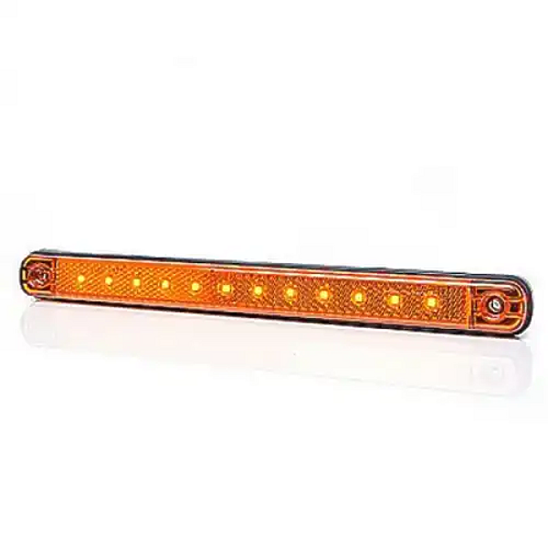 WAS 824 фонарь габаритный боковой желтый 12v-24v провод 38cm \