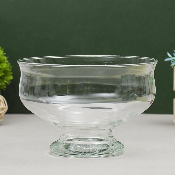 Ваза Evis "Валхерен" 12х18 см, 1,6 л, прозрачная (1623)