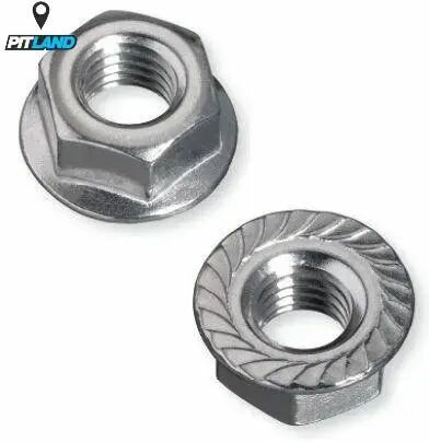 Гайка с фланцем М 8 * 8.0 DIN 6923 оц. на мотоцикл, питбайк, эндуро.