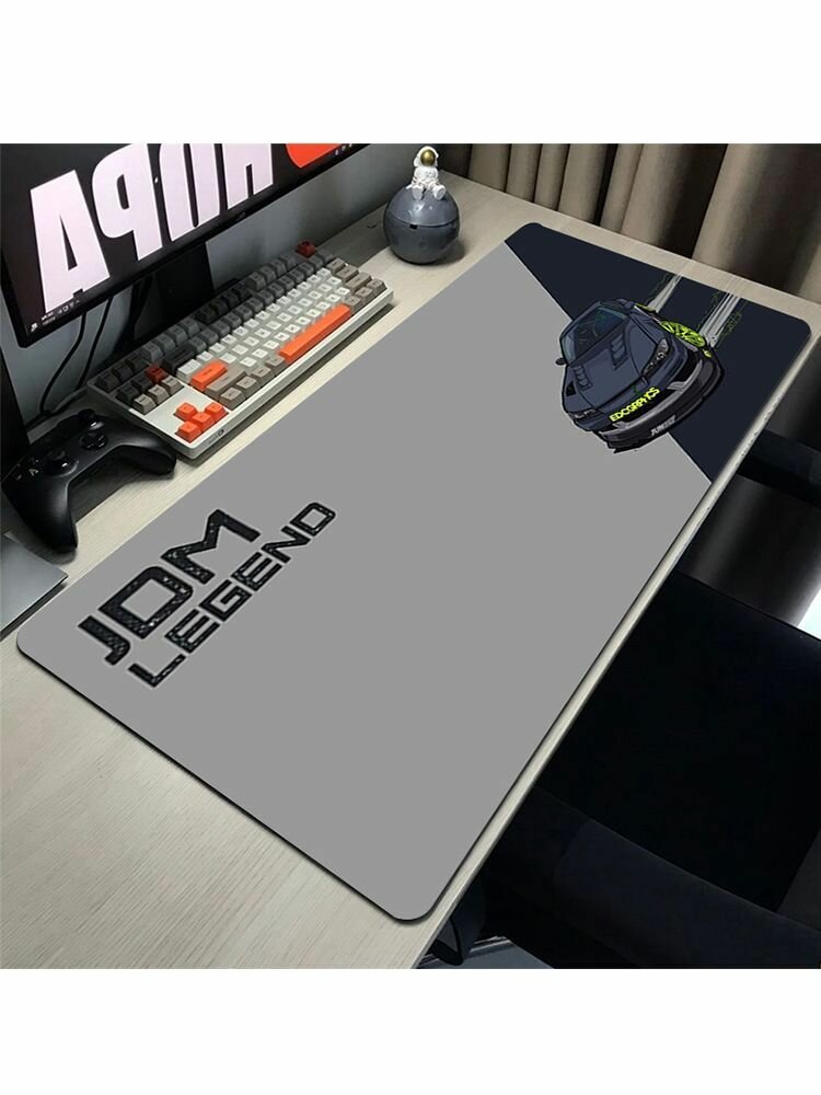 Большой коврик для мыши с игровой клавиатурой racing JDM, коврик для рабочего стола ноутбука, нескользящий резиновый материал большого размера 60x120xxxl