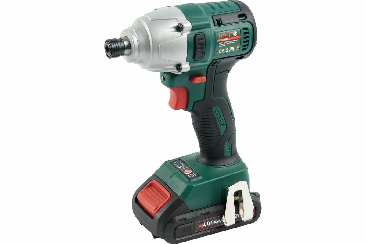 Ударный аккумуляторный шуруповерт DWT ass-20 d-2 bmc 5.2.53