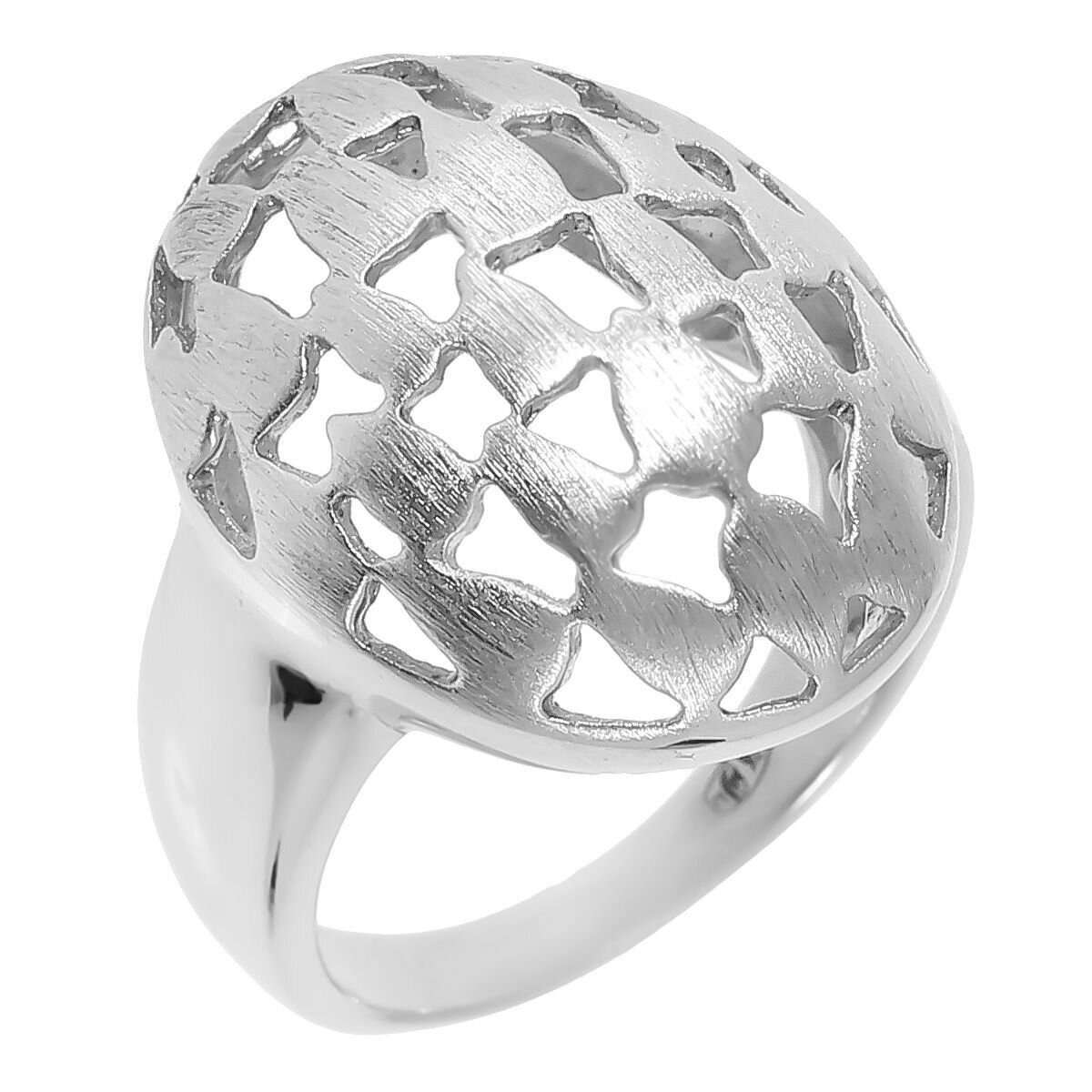 Кольцо тонкое, серебро, 925 проба, родирование