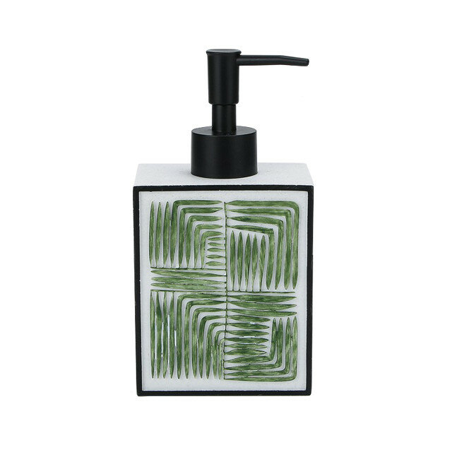 VITARTA Tropics дозатор для жидкого мыла из полирезины зеленый настенный декор