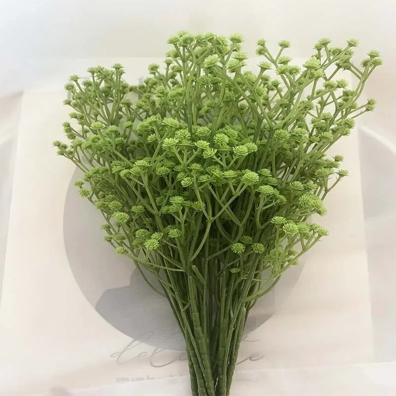 Искусственные цветы гипсофила MOONBIFFY Зеленый, Green
