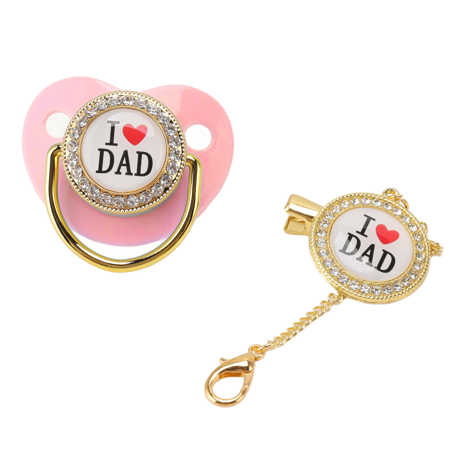 Силиконовая детская соска без бисфенола А, M, 6 18 месяцев, розовая, дизайн со стразами, успокаивает привередливых младенцев