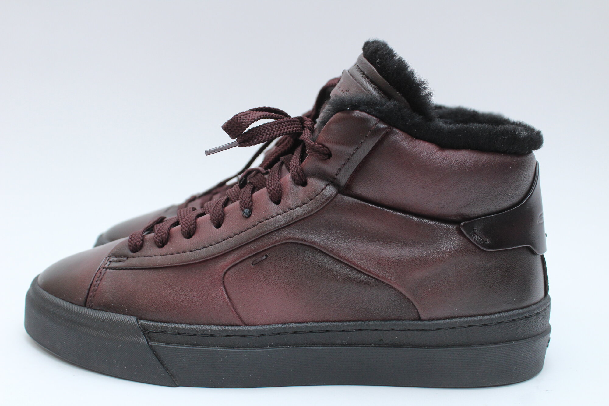 Santoni Кроссовки Кеды из натуральной кожи 41