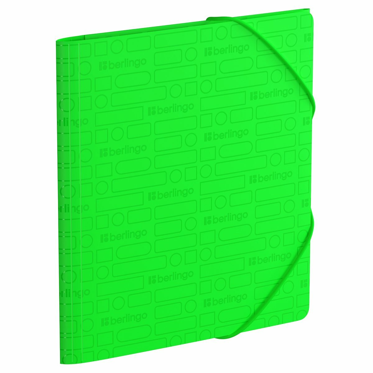 Папка для тетрадей на резинке А5+ Berlingo "Your Way", 600мкм, зеленый неон (FB5_A5895)