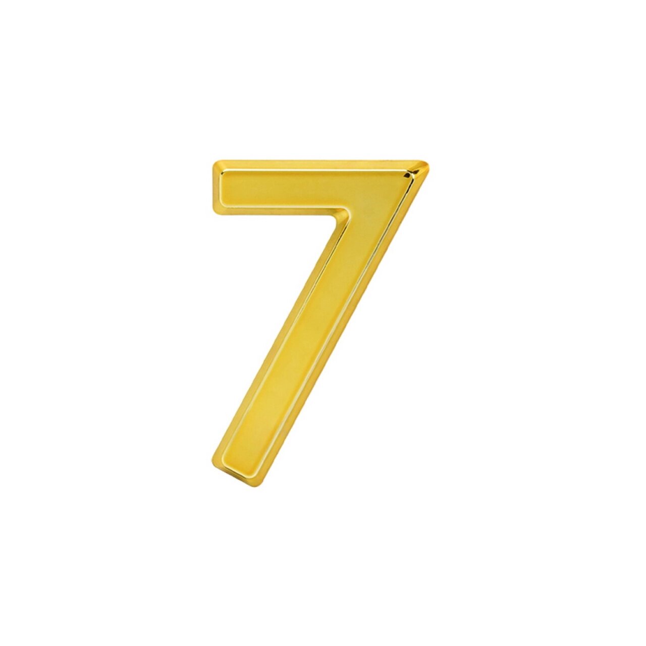 Нора-м цифра на дверь 7, 50 мм, пластик, цвет золото дверной номерной элемент