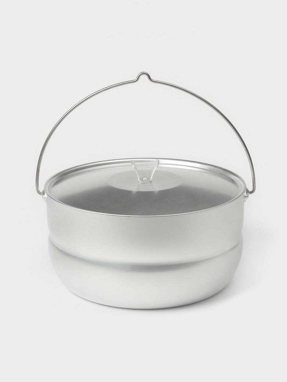 Котёлок туристический, 6 л, алюминиевая крышка, цвет серебряный