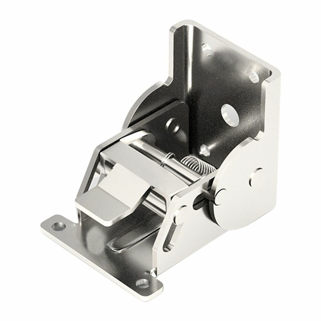 Самоблокирующаяся складная петля на 90 градусов-серебристый