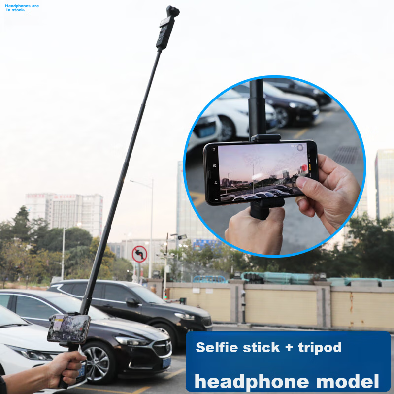 Qiyeh Selfie Stick Tripod Stand Compatible with DJI Pocket 3 Gimbal, Camera, Osmo Accessories, Pocket 2 Extension Rod, Phone Clamp, And Lengthening