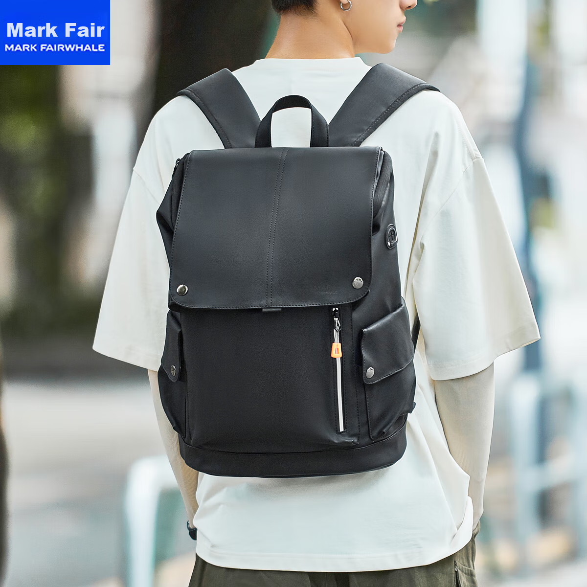 Рюкзак Mark Fairwhale, Markor Huafei Backpack for Men 2024 New Model 14-Inch Laptop, большая вместимость, для путешествий, городской, школьный, лёгкий, для мужчин