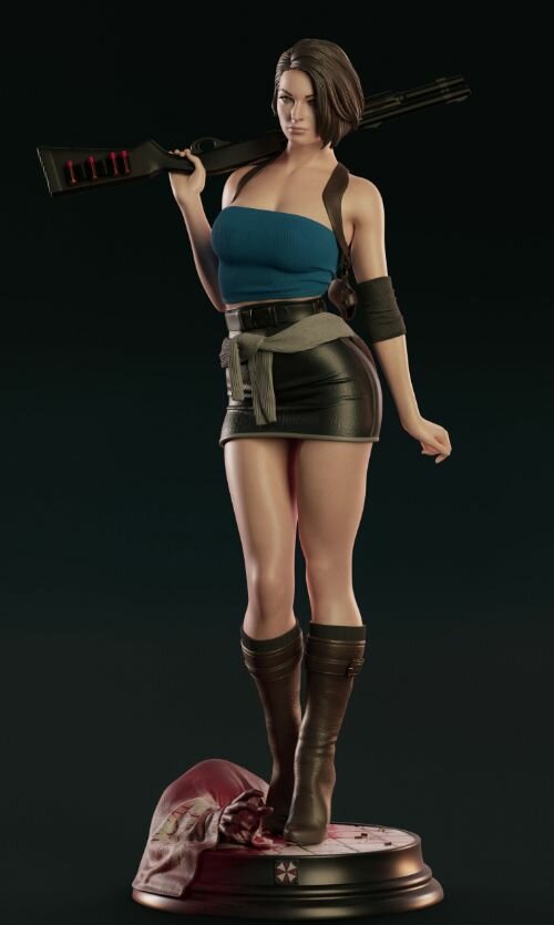 Фигурка Джилл Валентайн/Jill Valentine Resident Evil. Без покраски. 25 см