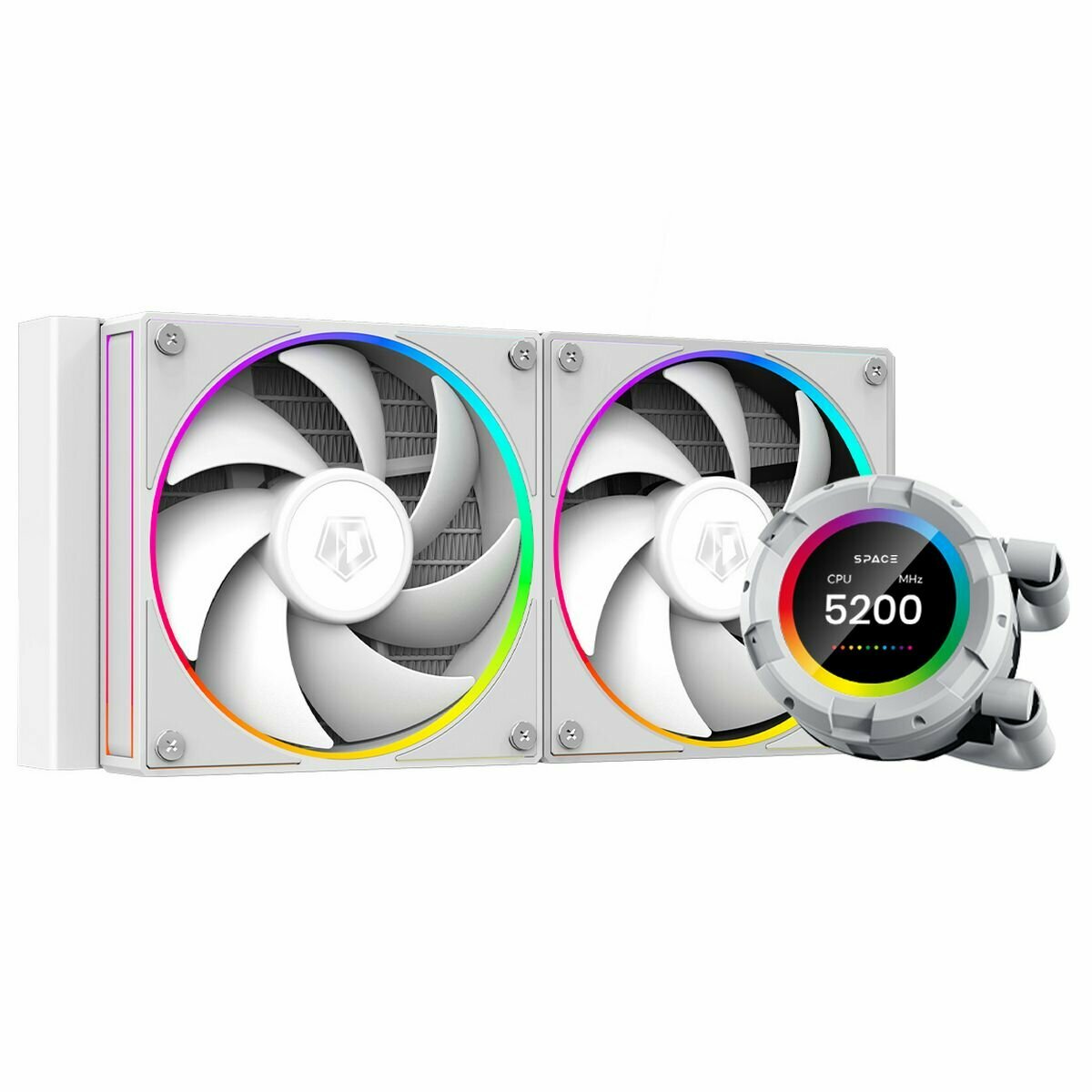 Жидкостная система охлаждения ID-Cooling SL240 WHITE, Белый (SL240_WHITE)
