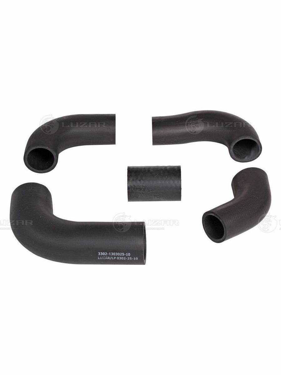 Патрубки охлаждения (5 шт.) для а/м GAZ 2217, 2752, 3221, 3302, Luzar LPK0306S