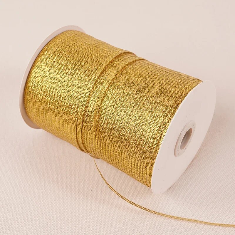 МерiLover золотая/серебряная блестящая лента 3 мм 10 м golden