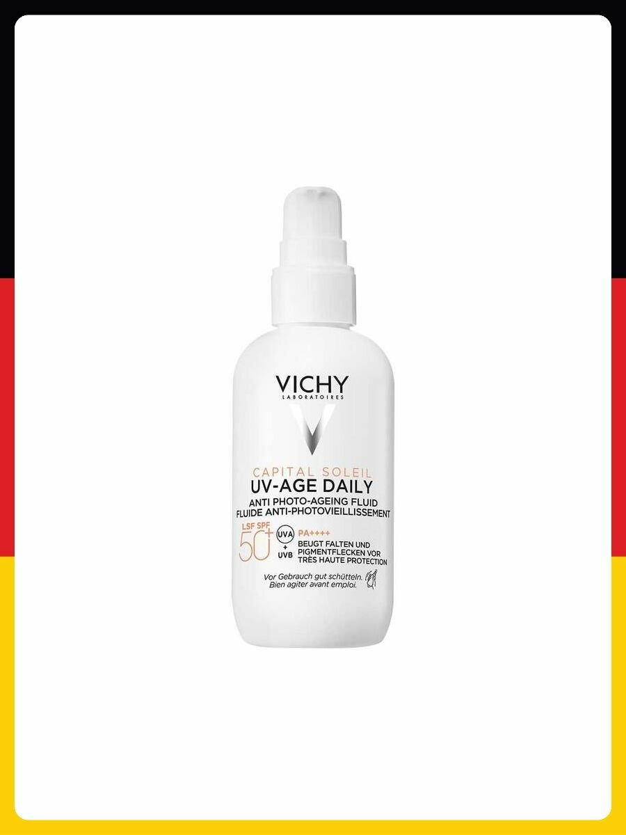 Средство солнцезащитное Vichy Capital Soleil UV-Age daily SPF 50 +, 80 ml liquid