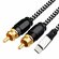 Аудиокабель USB C - 2RCA, 1.5м, черный