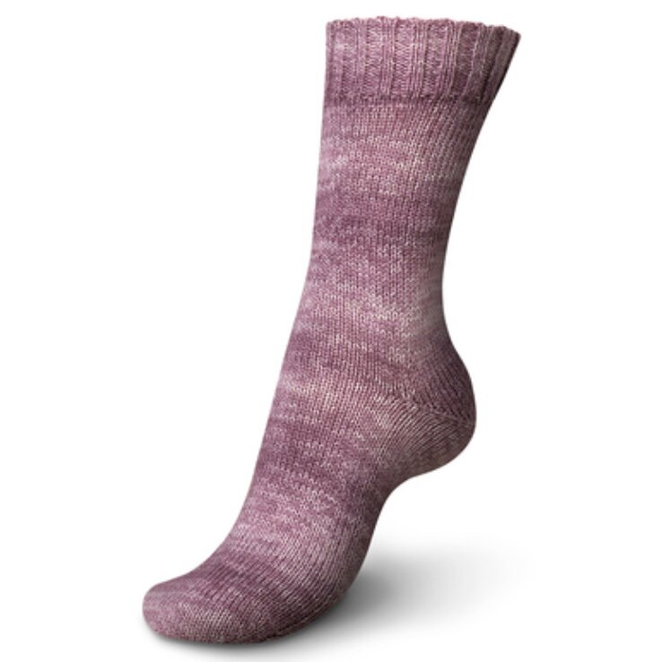 Silk Color /Силк Колор/ пряжа Regia Premium, 4 нитки, MEZ, 9801634 (00045, feige color (инжир), розовый/фиолетовый)