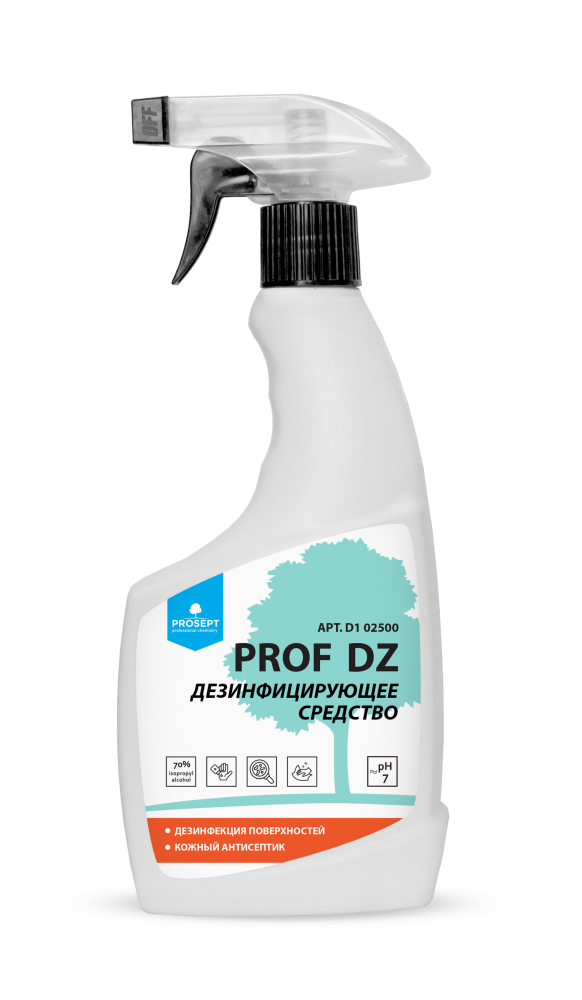 Дезинфицирующее Средство Prosept Проф ДЗ 500мл D1 02500 / Просепт.