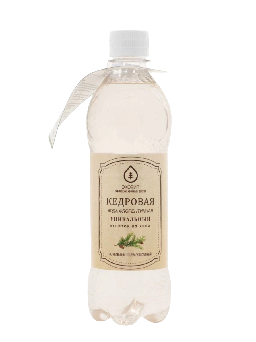 Кедровая вода ООО «ПК»Эковит» Флорентинная 500 мл для крепких сосудов и здорового сердца