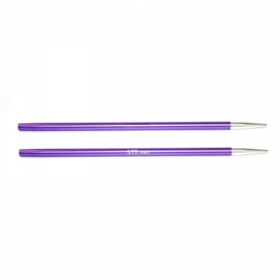Спицы съемные Zing 3,75мм укороченные (9,5 см), KnitPro, 47522