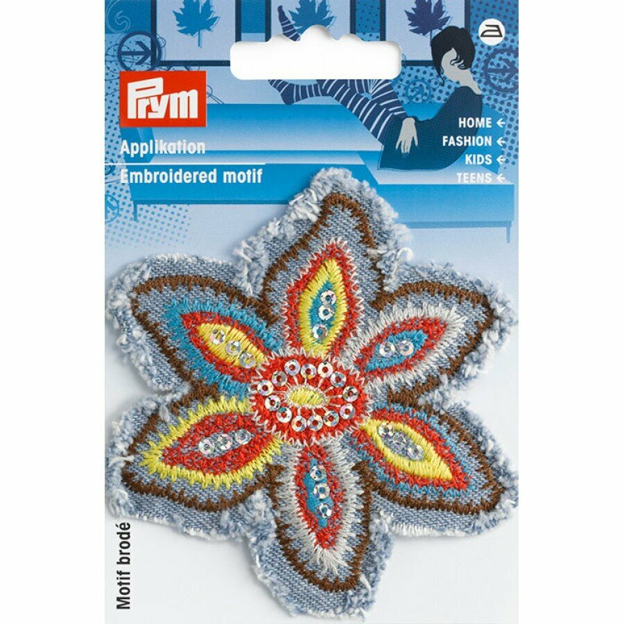 Термоаппликация Звезда 85мм, 100% полиэстер, Prym, 926694