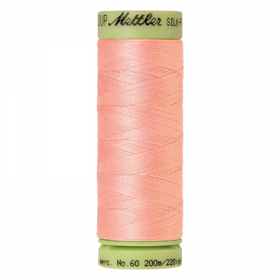 Нить для машинного квилтинга SILK-FINISH COTTON 60, 200 м 0075 Iced Pink