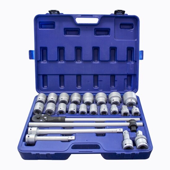 Набор торцевых головок Rock Force 3/4"DR 12-гранных, 24 предметов