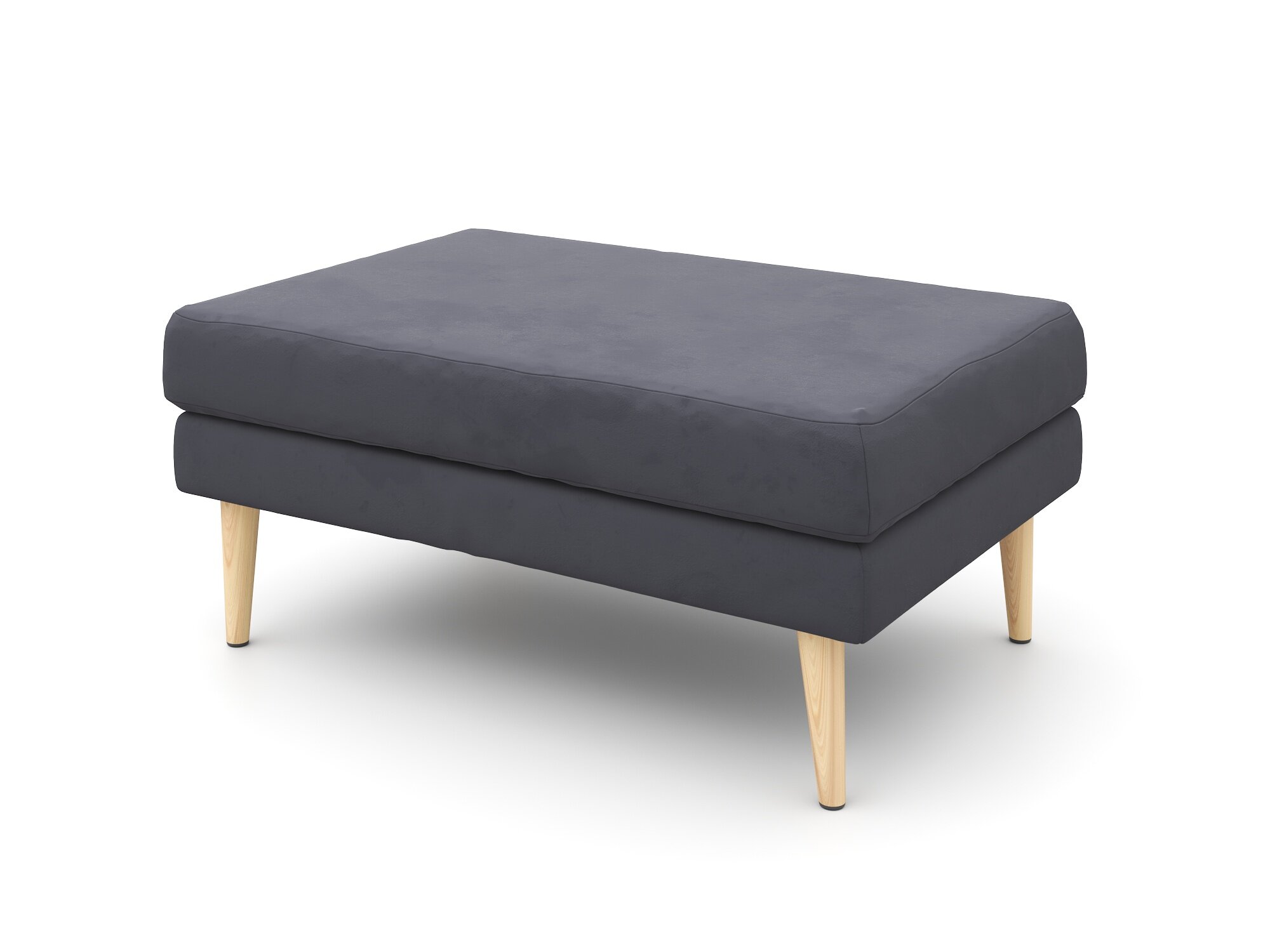 Банкетка Soft Element Корс-1 с мягким сидением, в прихожую, в спальню, велюр, синий, стиль современный лофт