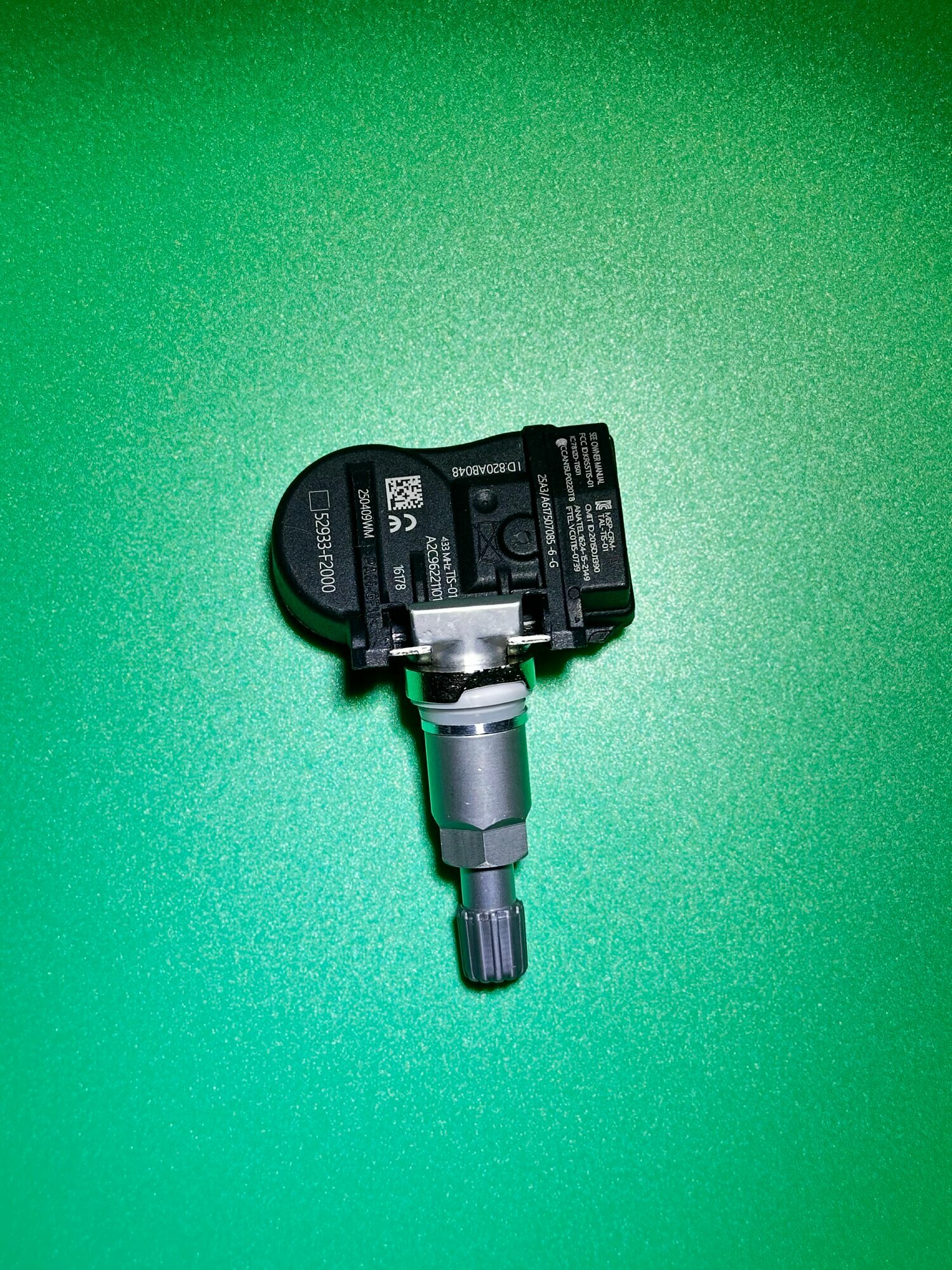 Датчик давления в шинах, для Hyundai/Kia, черный, ABS-пластик, 1 шт