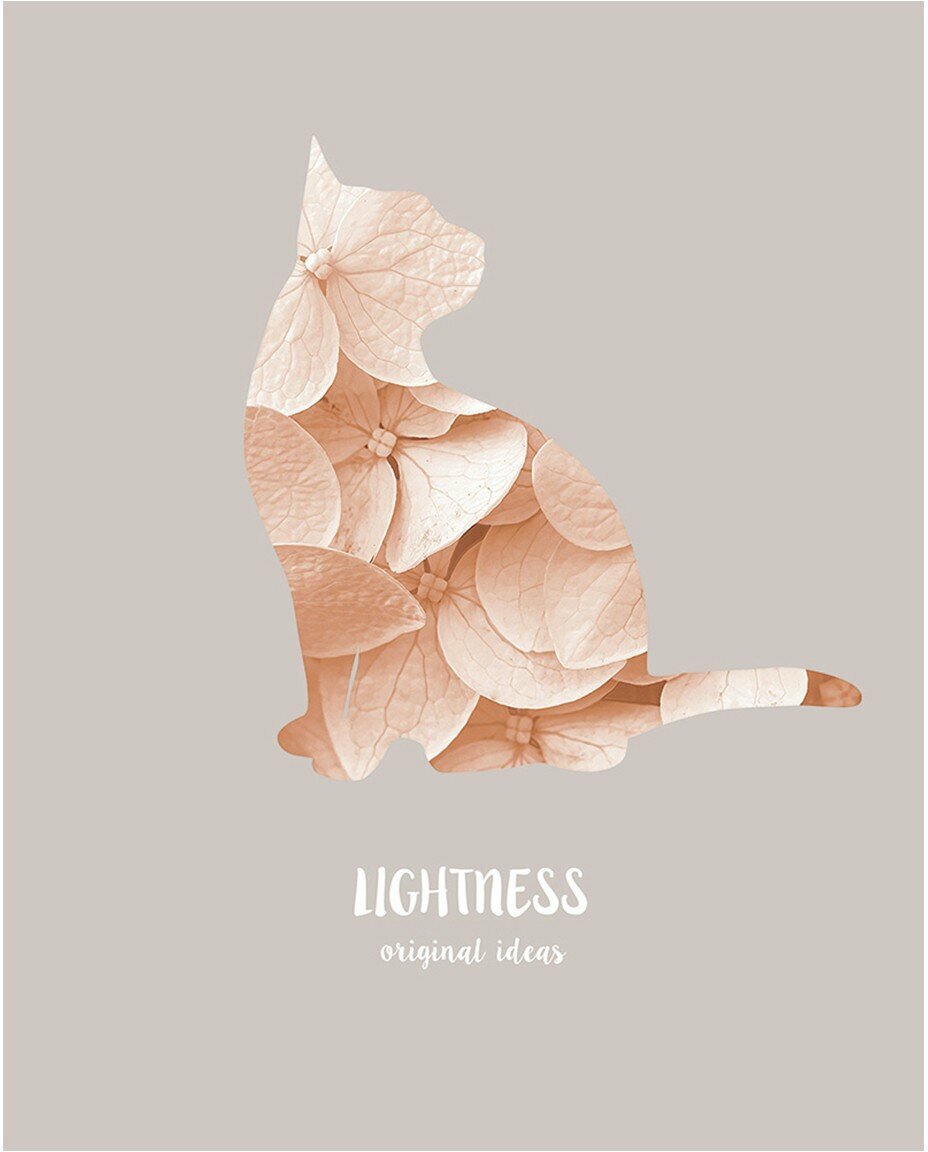 Тетрадь Nude art, 96 листов, клетка, в ассортименте