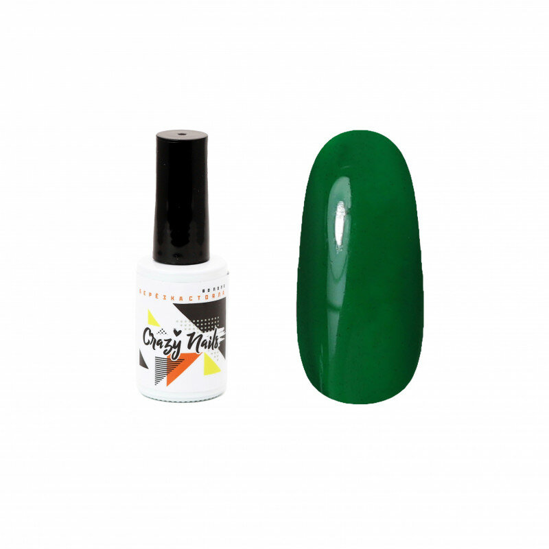 Гель-лак Crazy Nails, Коллекция "Танцы на стеклах", цвет "Во поле берёзка стояла", 10мл.