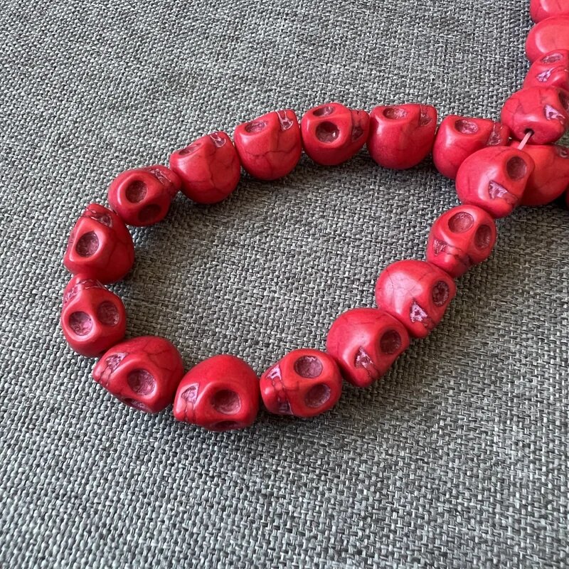 Резные бирюзовые бусины Verkadebeads 30 шт Красный, Red