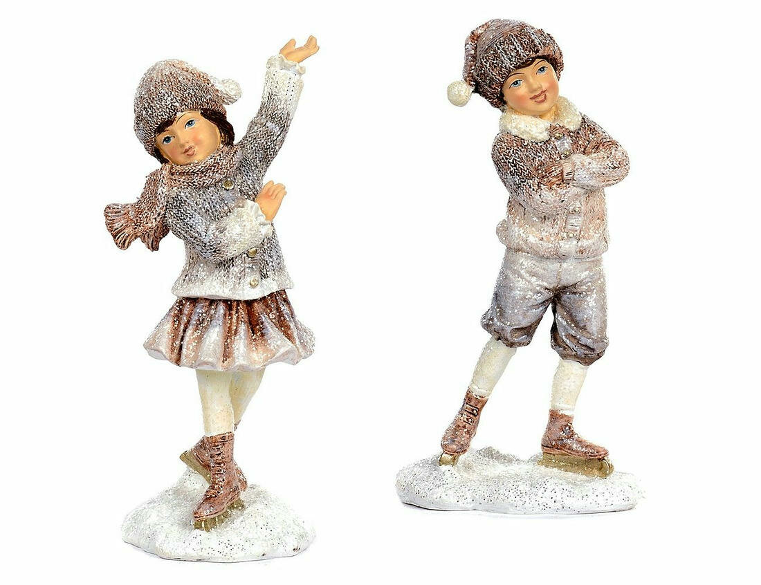Набор декоративных фигур, полистоун, 18 см, 2 шт, Goodwill