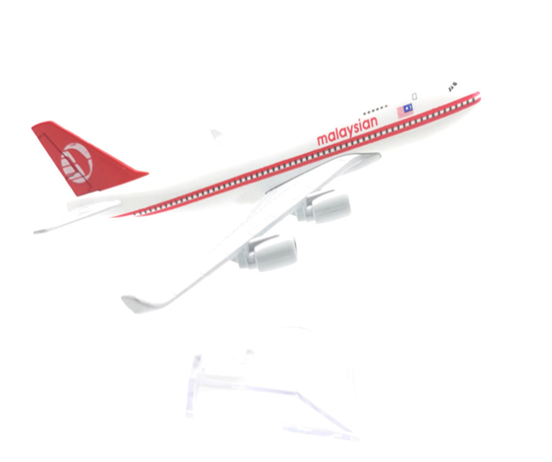 Модель самолета Malaysia Airlines Boeing 747 Remove, металл, 1:400