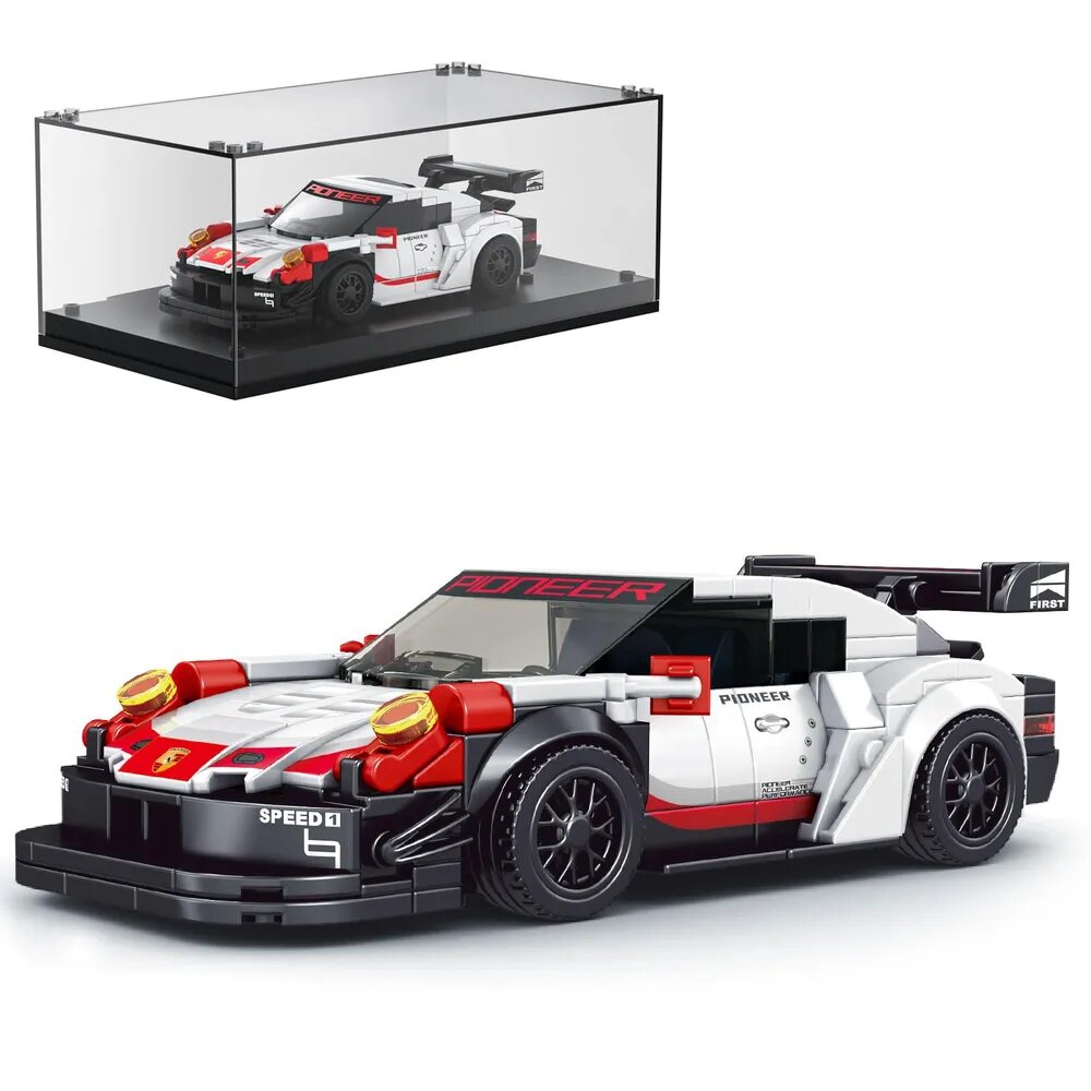 Конструктор Mould King 27010 Porsche 911 RSR, Сборная модель, Пластиковая, Для мальчика, Совместим с Лего, 349 Деталей