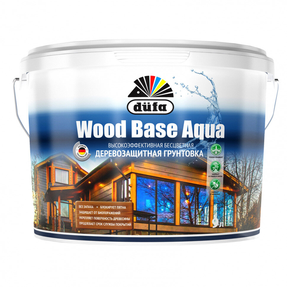 Грунт деревозащитный dufa WOOD BASE AQUA 9 л.