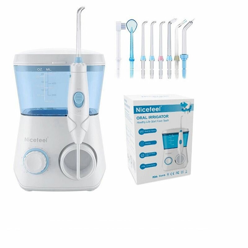 Ирригатор для полости рта стационарный B.Well WI-933, медицинский для имплантов емкость 800 мл аккумуляторный беспроводной семейный детский стоматологический 10 режимов 8 насадок
