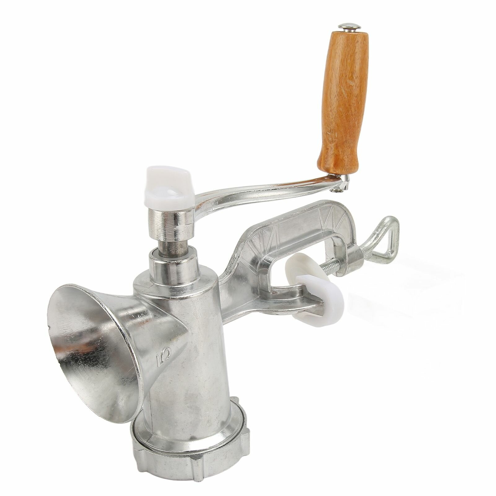 Ручная мясорубка из алюминиевого сплава для домашней кухни, удобная и прочная, с комплектом аксессуаров для фарша и колбас